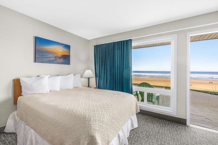 Ocean View Studio, No Stairs-full Kitchen, Patio! - Chinook Winds Casino Resort