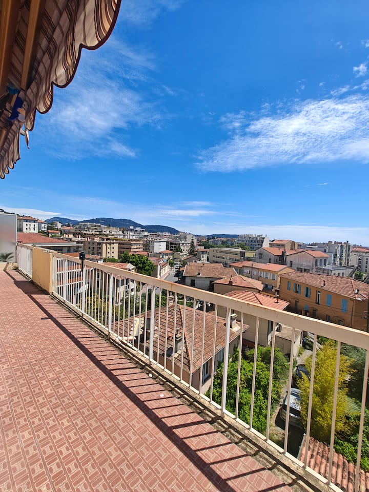 Vue Collines, 2 Terrasses, Garage, Clim - Nice - Nice