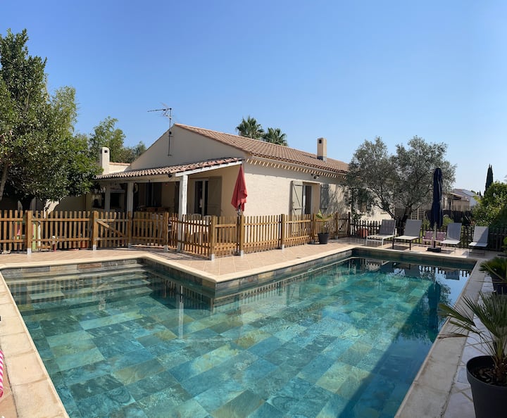 Charmante Villa Du Sud Avec Piscine - Vic-la-Gardiole