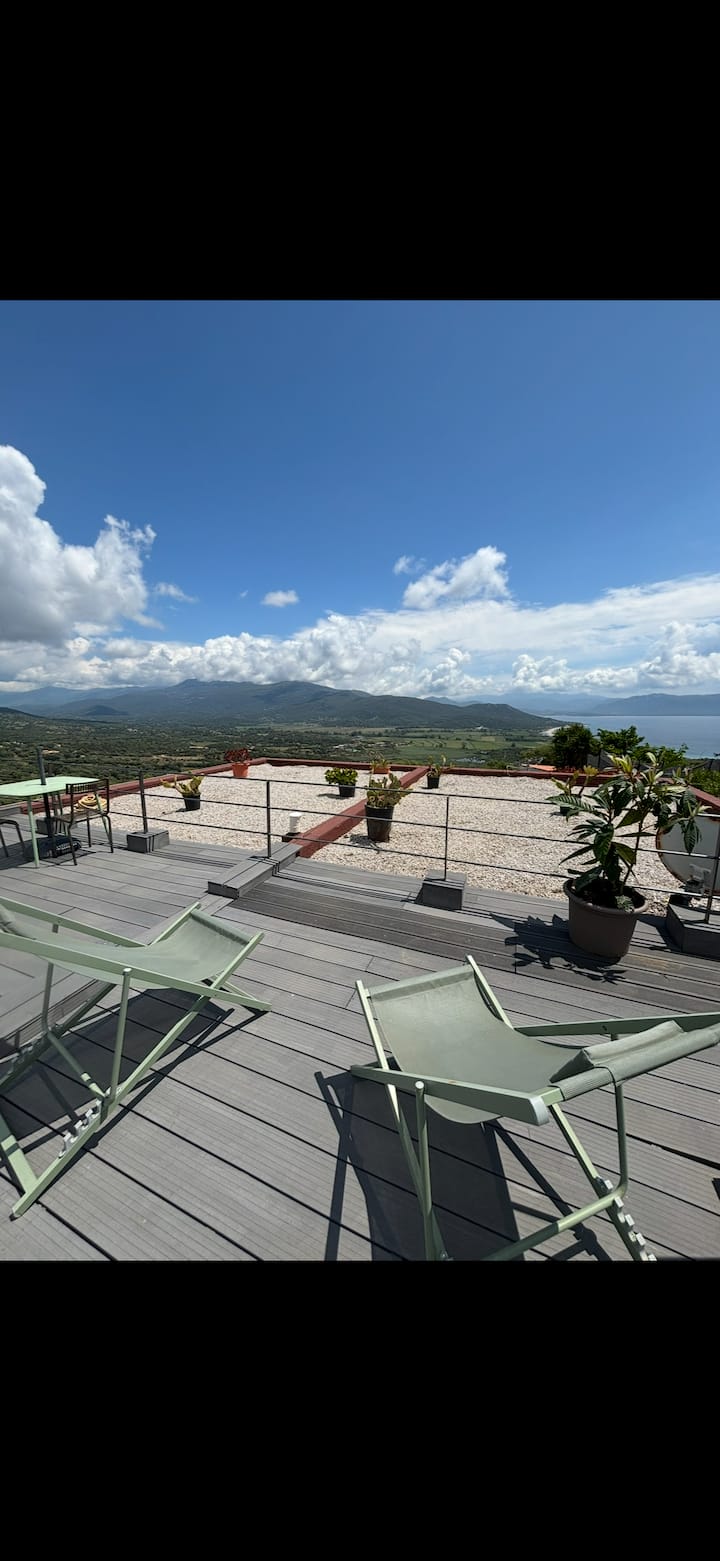 Serra Di Ferro ...A Casa Di Minana 2 T2 Vue Mer - Serra-di-Ferro