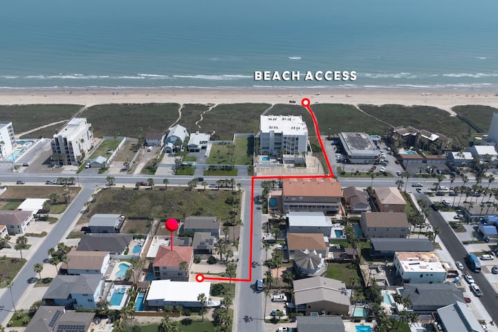 2min Walk2beach,privatepool,allbedrmhasprivatebath - South Padre Island