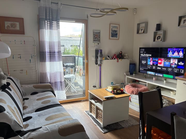 Appartement 1 à 3 Personnes - Métros 7 Et 14 - Aubervilliers
