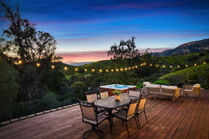 Sunset Mountain Escape Hot Tub, Epic Views! - Santa Bárbara, CA