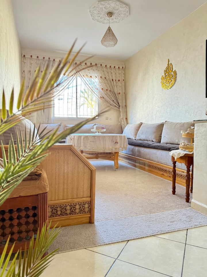 Lovely 2-bedroom Apartment With Elevator & Wifi - Agadir