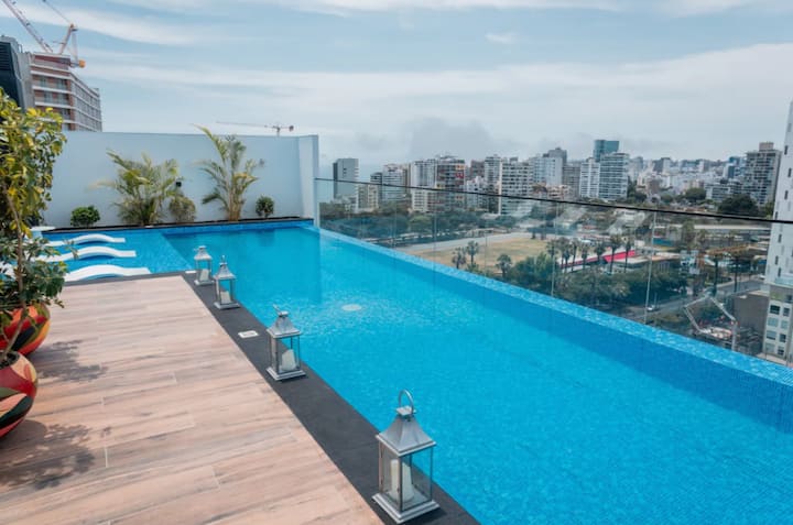 Luxury Apt, Gym Pool Cowork | 11 Floor Barranco - Pérou