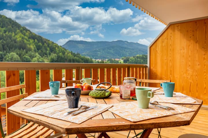 2 Chambres Avec Balcon Et Vue Sur Les Aravis - Le Chinaillon