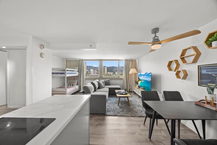Cozy Beautiful 1br Waikiki Family & Group Suite! - 檀香山