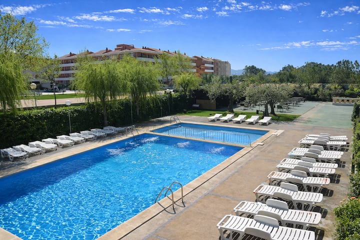 T2 Climatisé Avec Piscine à 400 M De La Plage - Espagne