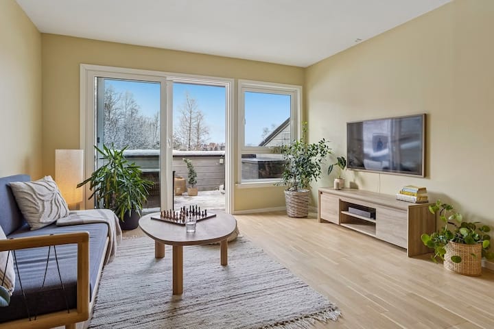 Lovely 1-bedroom Apartment With Free Parking - Aéroport de Bergen (BGO)