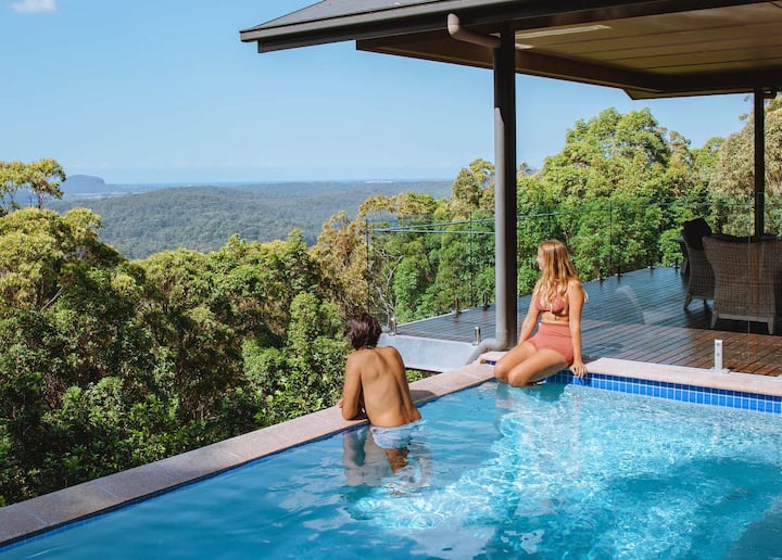 Wilderness House L Infinity Pool & Views - Yandina