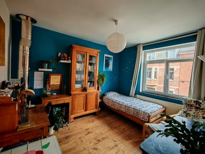 Jolie Chambre "Zen" Avec Sdb Privée+petit Bureau - Namur