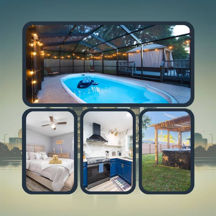 ~Cool Pool Cabana_sleeps 12_heated Pool~ - Jacksonville, FL