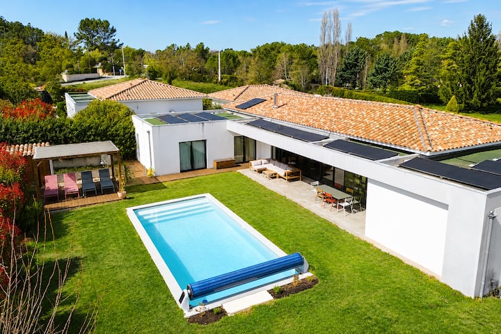 Maison D'architecte & Piscine-clim - Trets