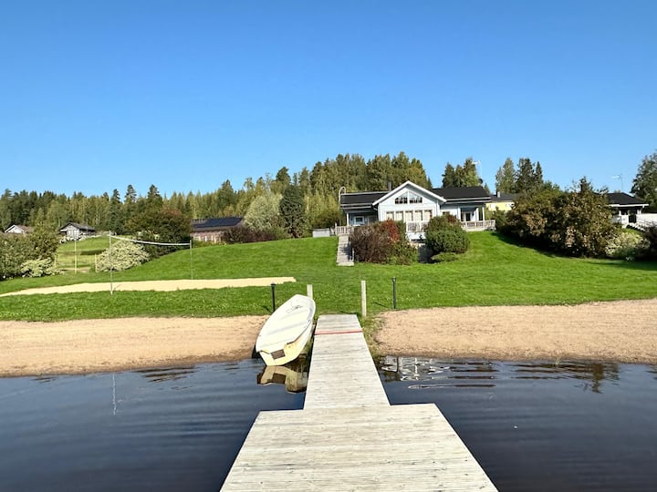 Villa Nuppula - 13 Henkilöä - Oma Hiekkaranta! - Korpilahti