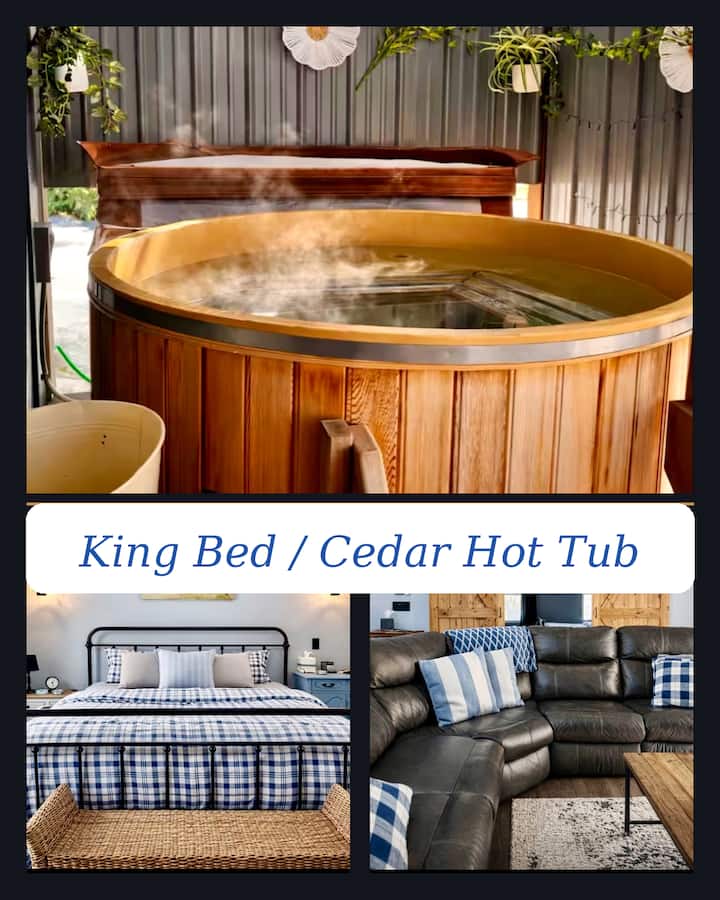 Cedar Soaking Hot Tub~king Bed~no Cleaning Fee - Two Rivers, WI