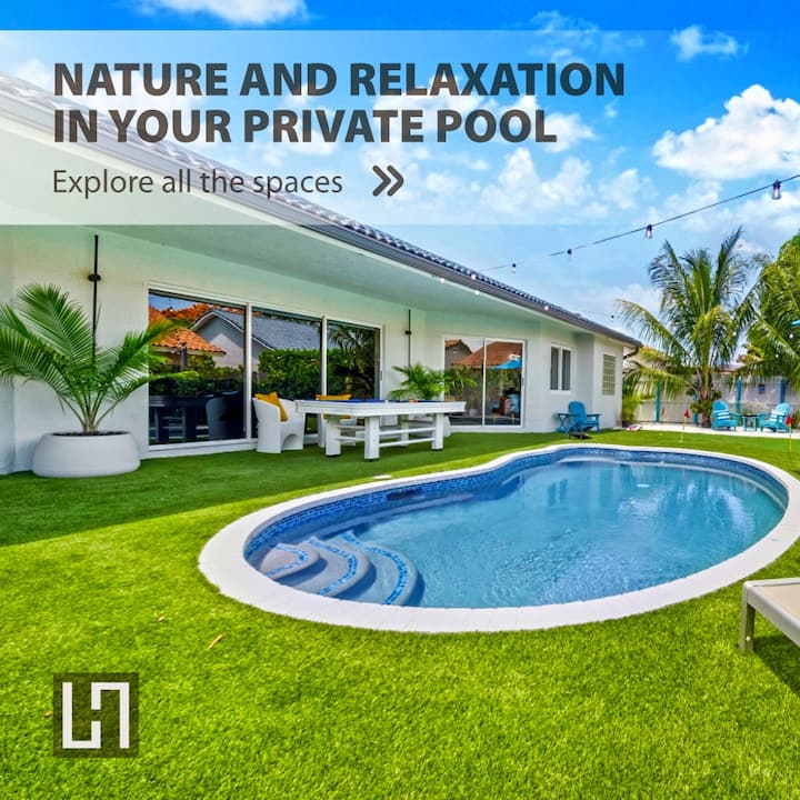 Miami Retreat/heated Pool/golf & Games - Cutler Bay