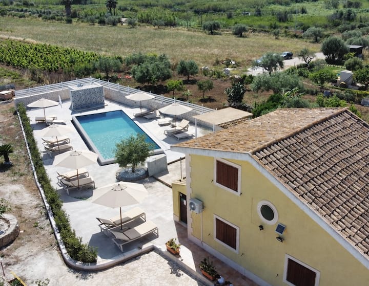 Entirevilla+privatepool 250mt Sandybeach Vendicari - Marzamemi