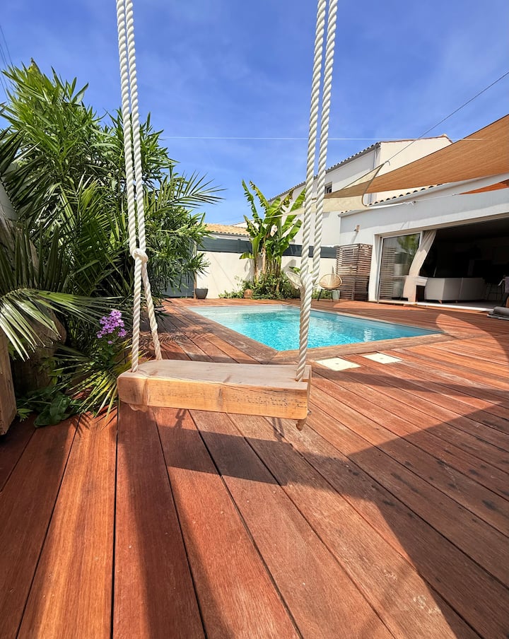 Villa Piscine Chauffée - Portes ÎLe De Ré - La Rochelle
