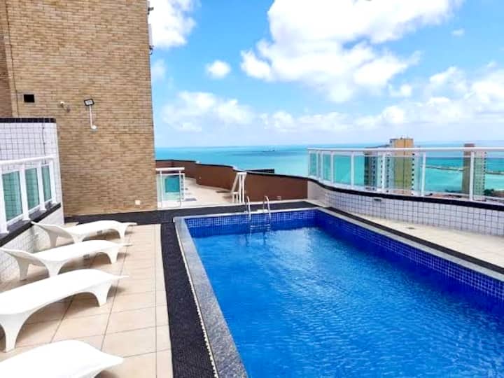 Apartamento C/piscina No Hooftop Praia De Iracema - Fortaleza