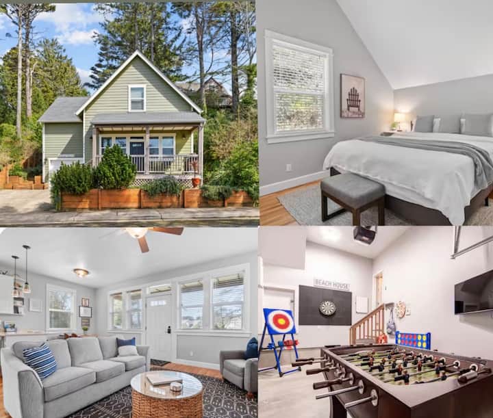 Olivia Beach Family Home | Game Room | Sleeps 6-10 - Lincoln City, OR
