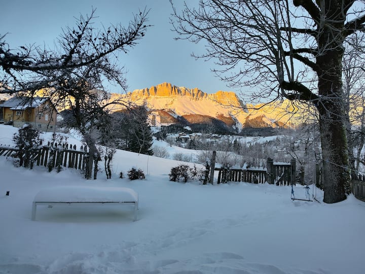Maison Chaleureuse De Montagne Avec Vue Imprenable - Gresse-en-Vercors