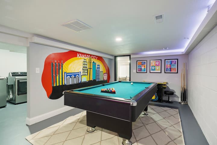 Kc - Pool Table & Arcade Games - 7 Min To P&l! - Kansas City, MO