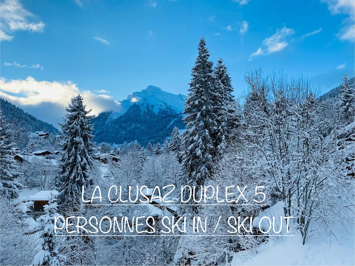 •Sur Les Pistes Ski In/ Ski Outgarage Privé Fermé• - La Clusaz