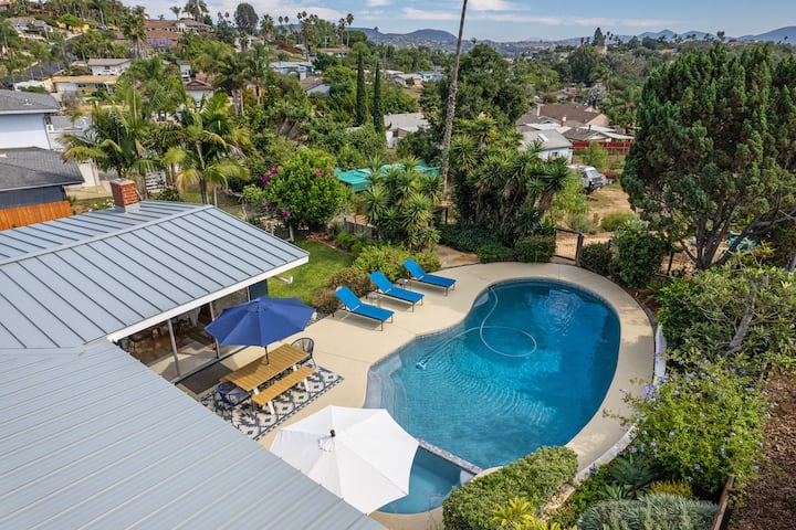 Mid Century Oasis With Pool/spa - ビスタ, CA