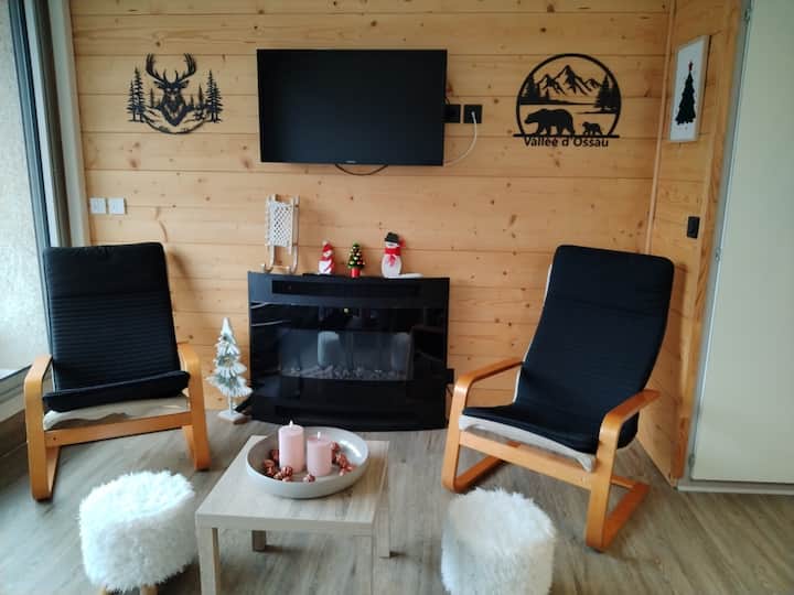 Appartement +Balcon Centre Laruns Vue Sur Montagne - Gourette