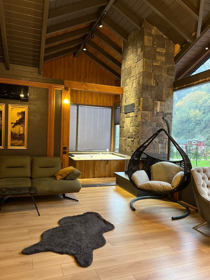 1+1 Luxury Havuz ıSıtmalı şElale Manzaralı Ev - Sapanca