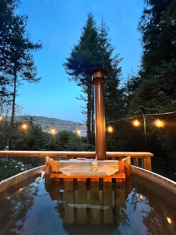 #Slowtravel+wellness~woodfired Hot Tub, Cold Plunge, Sauna, Forestbathing, Beach - British Columbia