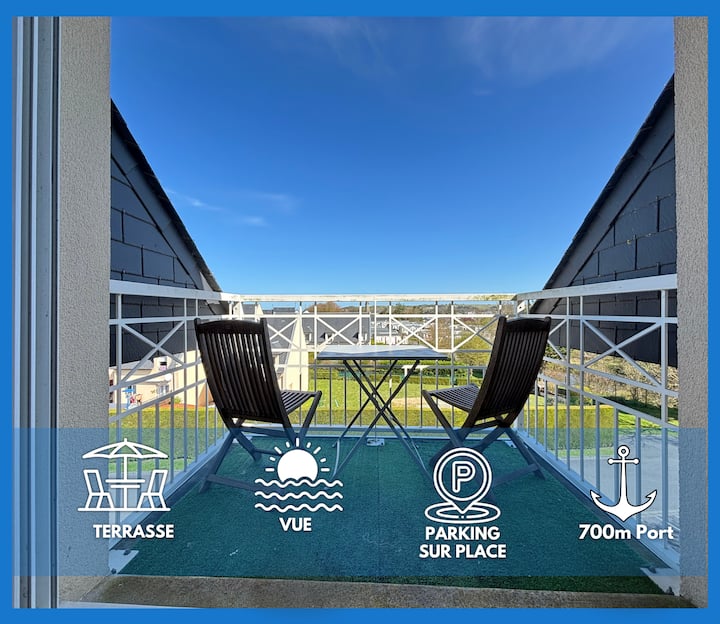 Air Marin Mer 10mn à Pied Terrasse*15mnomaha Beach - Port-en-Bessin