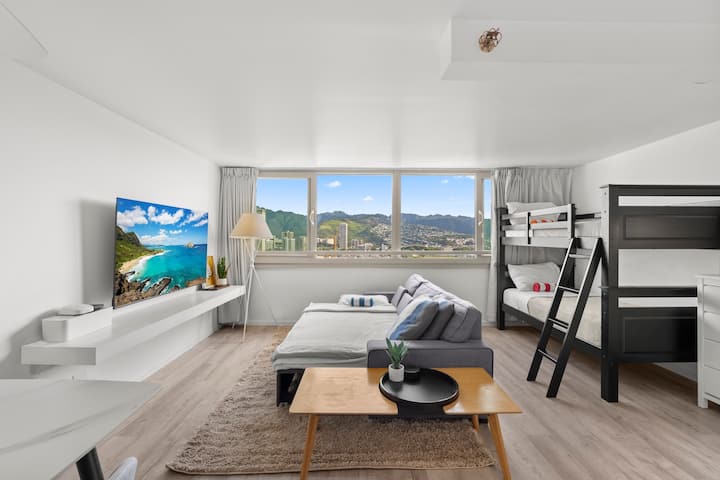 21f-island Colony Bright Mountain View-1br-waikiki - Honolulu, HI