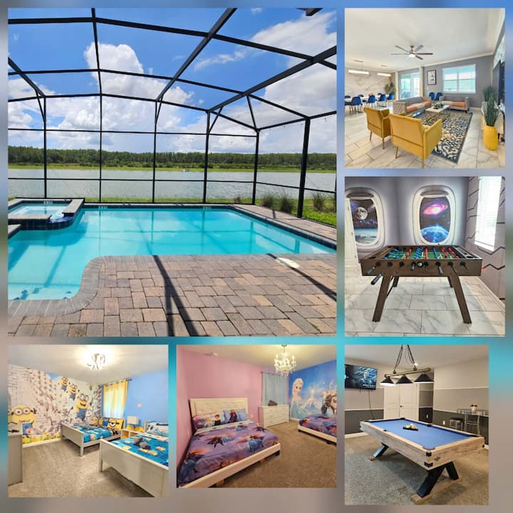 9bd! Lake View! Close To Disney! Storey Lake - Kissimmee, FL