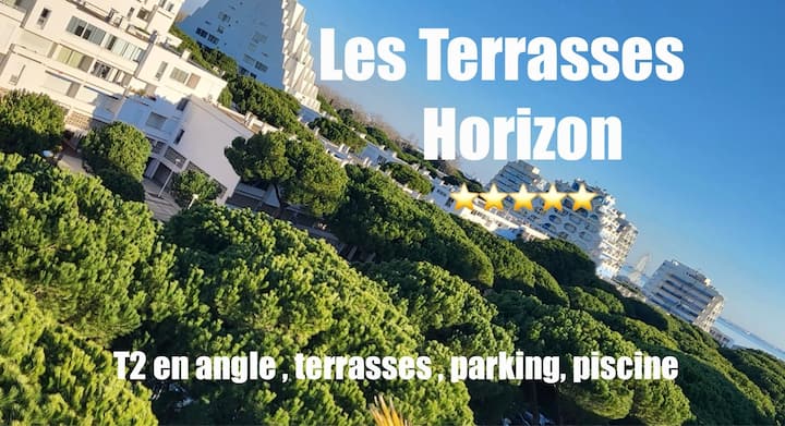 ⭐️⭐️⭐️Superbe T2, Vue Mer, Piscine Et Parking   ⭐️⭐️⭐️ - La Grande-Motte
