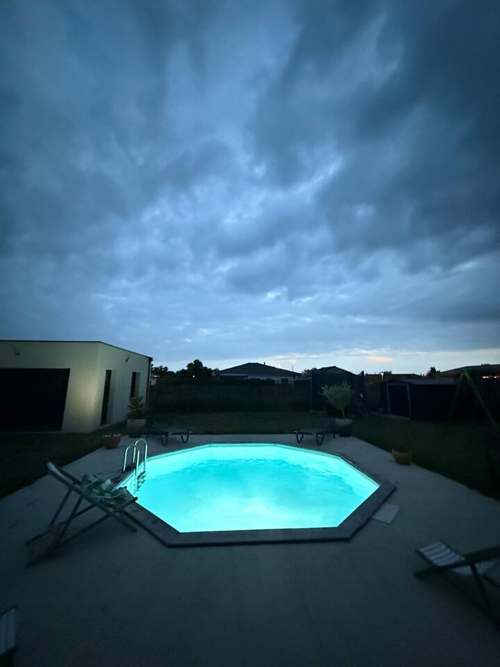 Villa 6 Pers à Audenge - Piscine - Proche Plage - Mios