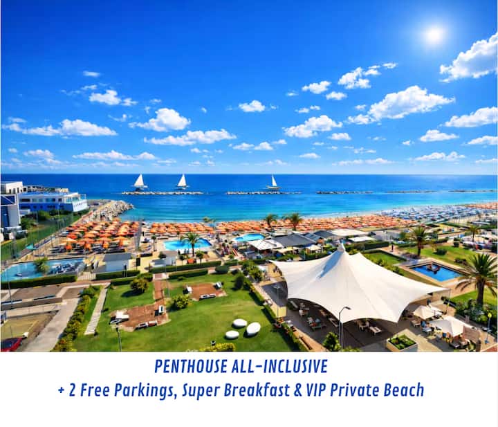 Penthouse Beachfront All Inclusive For Families - Italie
