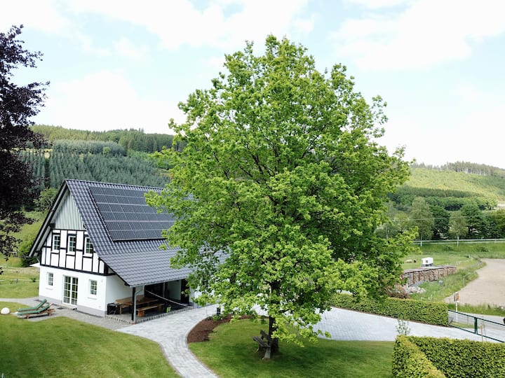 Ferienhaus Fichtenhütte Im Sauerland Mit Grillkota - Finnentrop