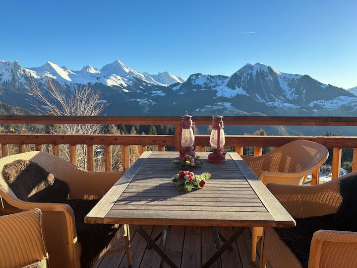 Grand Chalet à Manigod La Clusaz - Sauna & Fitness - Manigod