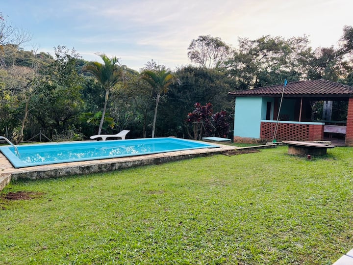 Casa De Campo Com Piscina Em Condomínio. - Ibiúna