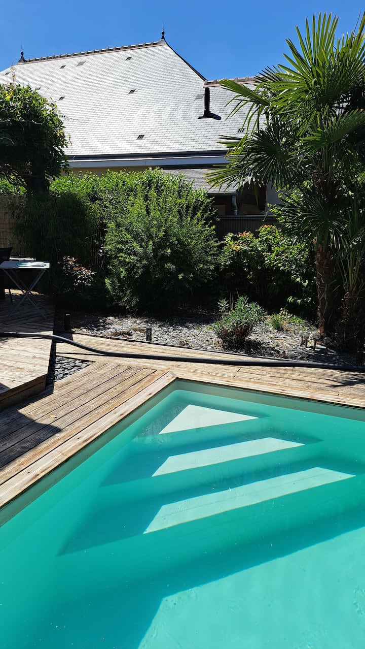 Villa Piscine Et Spa, Accès Piste Cyclable - Indre-et-Loire