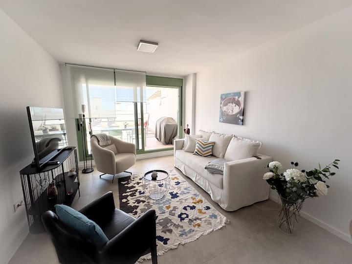 Neue Grosse Wohnung Direkt Am Meer Mojacar - Mojácar