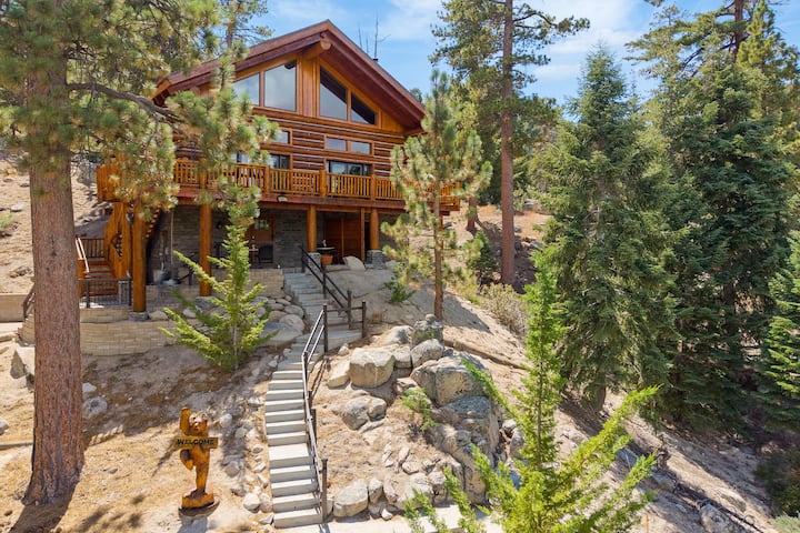 Lux Log Cabin!hot Tub!game Table!incredible Views! - Big Bear Lake, CA