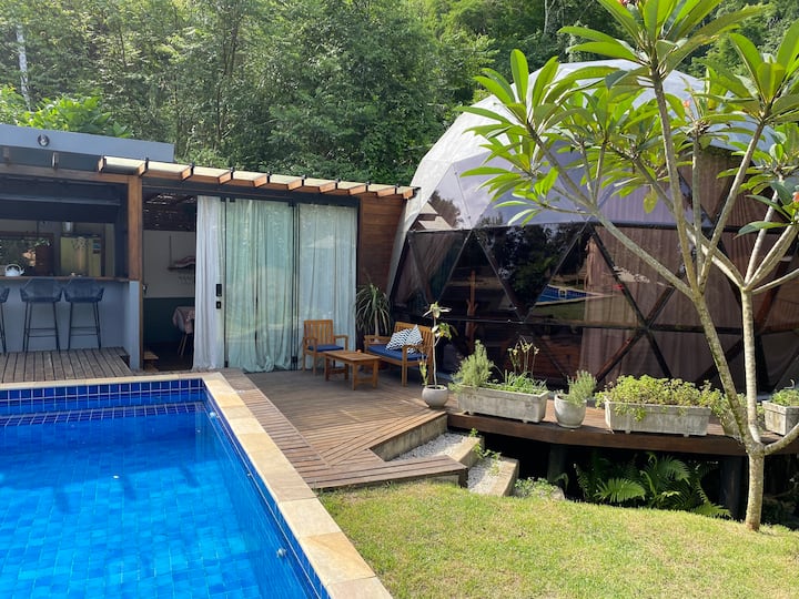 Geodesic Dome W/ Swimming Pool 10min City Center - Brazil