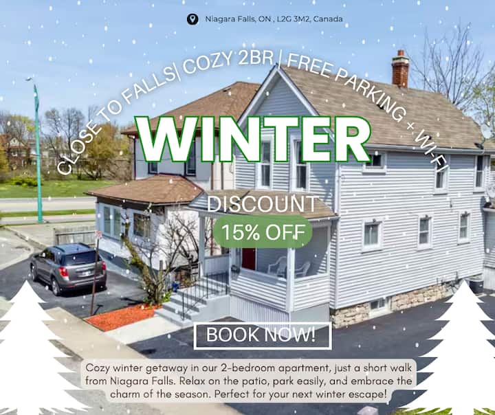 Close To Falls | Cozy 2br | Free Parking + Wi-fi - Niagara Falls