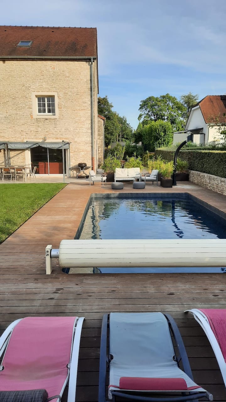 Grande Maison De Caractère Avec Piscine Au Sel - Arc-sur-Tille