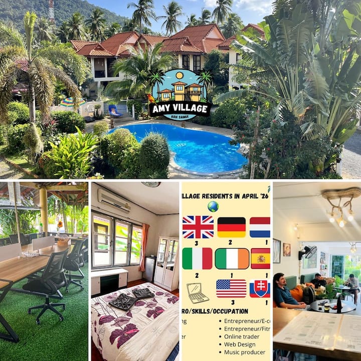 Amy Village | Bedroom + Living Room 1 - Ko Samui, Island