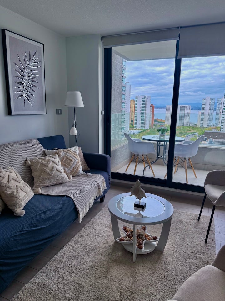 Depto. Excepcional, Costas De Montemar, Concón. - Chile