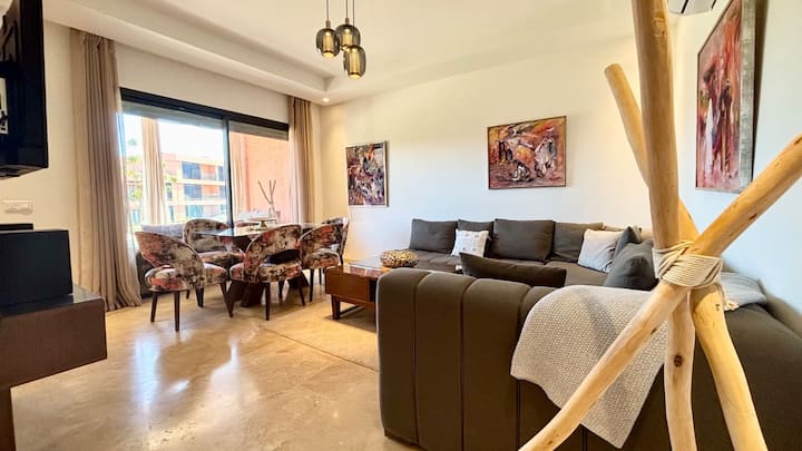 Superbe Appartement Domaine De Noria Vue Piscine - Marrocos