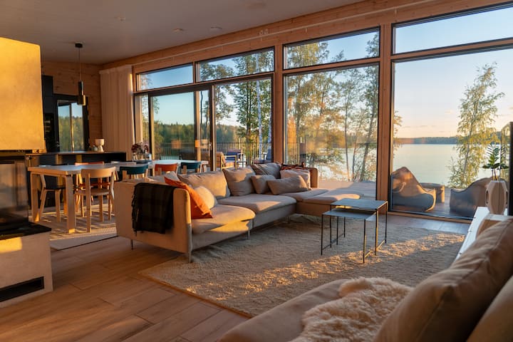 Luxury Waterfront Villa With A Private Jacuzzi - Finland